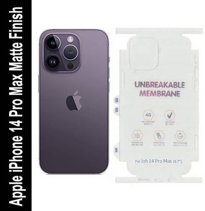 yuvu77 Back Screen Guard for Apple iPhone 14 Pro Max, Matte Finish Back ...