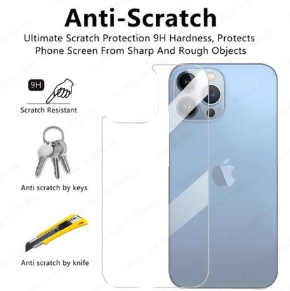 LiMart Back Screen Guard for iPhone XS Max (Matte Finish Back Membrane ...