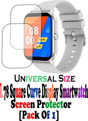 Qfox Guards Edge To Edge Screen Guard for 1.78 Inch Square Curve watch ...