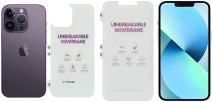 VOSKI Front and Back Screen Guard for iPhone 12 Pro Matte Finish ...