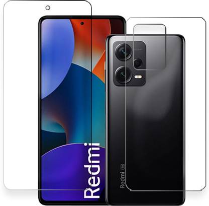 SOMTONE Front and Back Tempered Glass for Xiaomi Redmi Note 12 Pro Plus ...