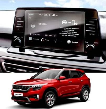 Grip Guard Tempered Glass Guard for KIA SELTOS, 8 inch Infotainment ...