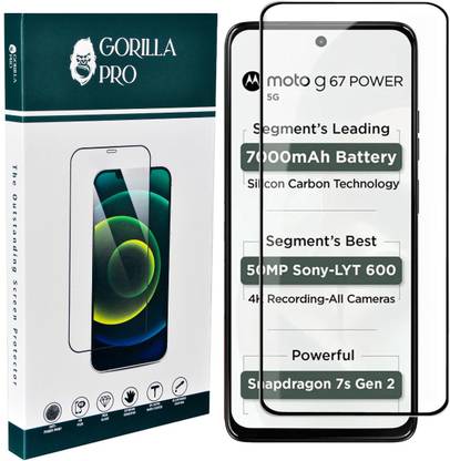 GORILLA PRO Tempered Glass Guard for Motorola G67 Power 5G, Moto G67 ...