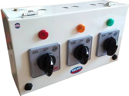 Selvo 63A Three Phase Neutral Phase selector Enclosure ( Rotary ...