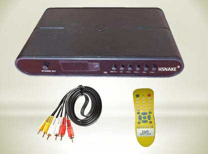 HSNAKE Digital DD Free Dish Set-Top-Box For Free To Air Channel Media ...