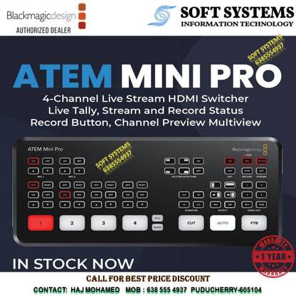 Blackmagic Design Blackmagic Design ATEM Mini Pro HDMI Live Stream ...