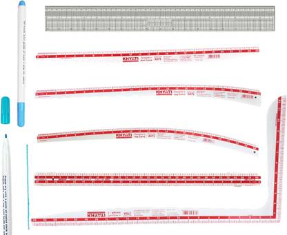 Artonezt Fashion Designing Tailoring Scale Set of 5 + Gridding Scale ...