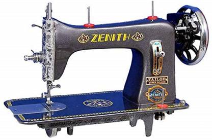 Zenith super Deluxe Grey Color Model Sewing Machine Top New Manual ...