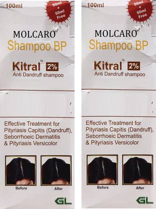 MOLCARO kitral anti dandruff haircare shampoo pack of 2 - Price in ...