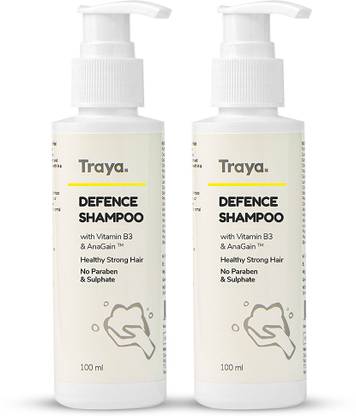 Traya Defence Shampoo for Scalp Nourishment | Contains Biotin & Anagain ...