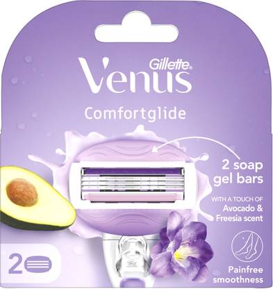 Gillette Venus Comfortglide Women Hair Removal Razor Blades - (Avocado ...