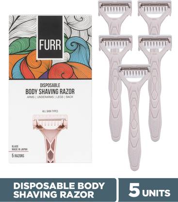 FURR By Pee Safe Disposable Body Shaving Razor | Ultra-thin Blade For ...