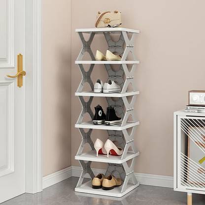 Sasimo 6 Shelf Smart Foldable Shoes Rack,Multipurpose portable Shoe ...