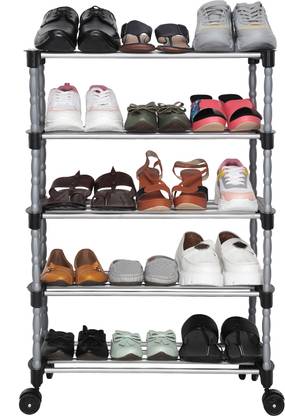FLIPZON Premium 5 Shelve Smart Shoe Rack/Multipurpose Storage Rack with ...