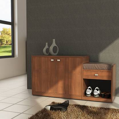 SPACEWOOD All In One Shoe Rack Engineered Wood Shoe Rack Price in India ...