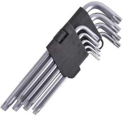 Tools Centre 9-Pieces Torx/Star Allen Key Set with Hole (T10 - T50 ...