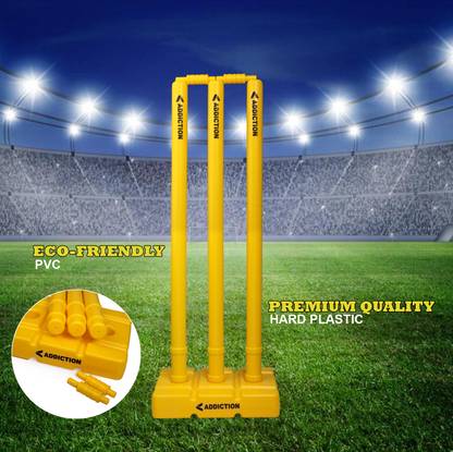 Addiction Heavy Quality Plastic Wickets Set - Buy Addiction Heavy ...