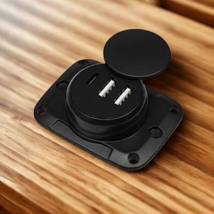 ERHIndia DC 12V 24V USB Type C Socket Mobile Charger Bike Car Auto Fast Charging Adapter 3.4 A ...