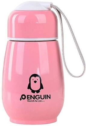 Parulenter Penguin Cute Thermos Water Bottle Steel Vacuum Cup Flask for ...