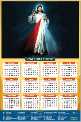 ESCAPER Jesus Calendar: A Testament of Faith for Every Day 2026 Wall ...