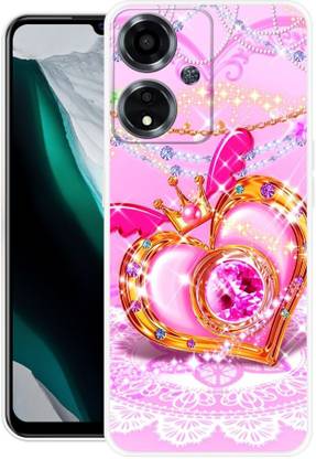 FEBOS Back Cover for Oppo A59 5G, Pink, Glitter, Diamond, Love, 236 ...