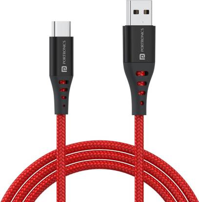 Portronics USB Type C Cable 6.5 A 1 m Konnect Dash 2 65W Super VOOC ...