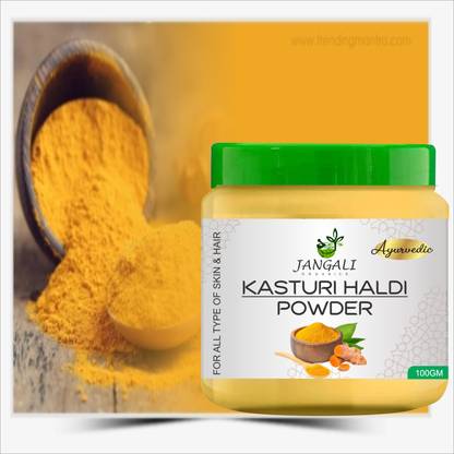 Pure Jangali Organics Haldi Wild Kasturi Manjal Turmeric Powder (100 g ...