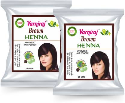 Varniraj Brown Heena Hair Colour | Heena Powder for Men & Women with No ...