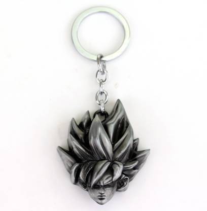 GiftingGazebo Dragon Ball-Goku Silver Keychain | KeyHolder for Boys ...