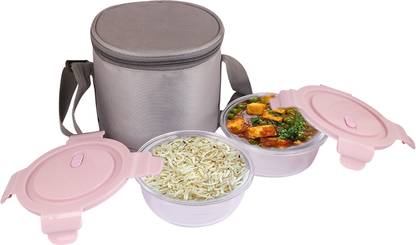Flipkart.com | Topware Basics Glass Lunch Box Set of 2 Container, 400 ...