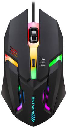 ENTWINO RANGER Gaming Mouse, RGB Lights, DPI Button, Computer & Laptop Mouse Wired Ambidextrous ...