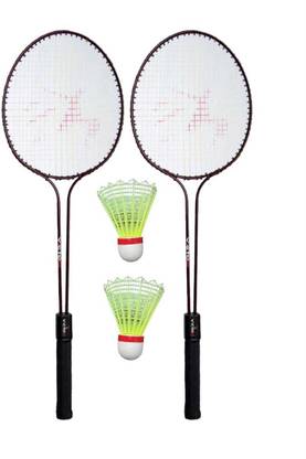 VICTOO Badminton racquet Set Of 2 with shuttle Cock 2 Plastic Blue ...