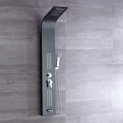 RADHEKRISHNA Modern Black Shower Panel, Multifunction & Luxurious ...