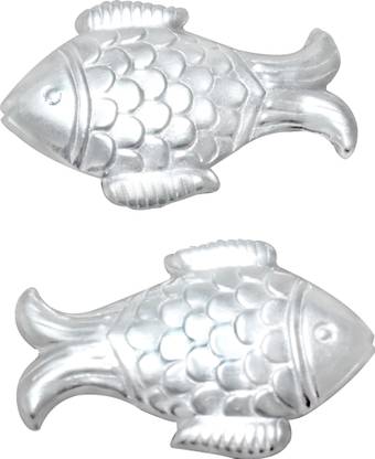 KMJ pure silver fish/chandi ki machli/fish for Astrological and lal ...