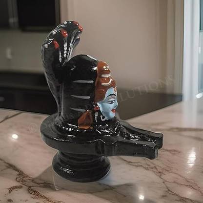 salvusappsolutions Handmade Marble Dust Lord Shiv Pindi/Shivling with ...