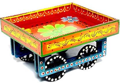 Navrachna THELA GAADI (PUSHCART)- HANDPAINTED WOODEN TOY Decorative ...
