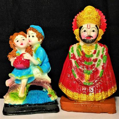 nik city store small blue couple heart nd red khatu shyam ji murti ...