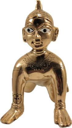 Neo Classic Ashtadhatu-Brass Laddu Radha Idol (Bal Radha Rani Ji) 5 ...