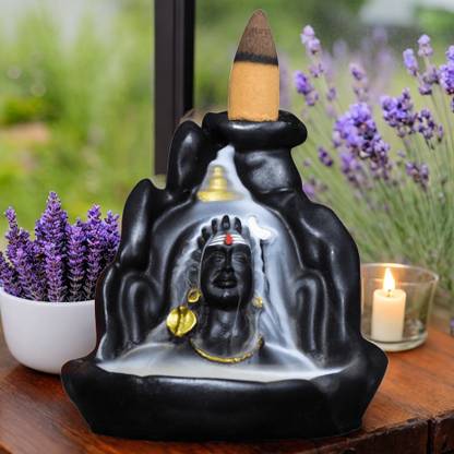 CRAFTWELL Adiyogi Smoke Statue With 30 Pcs Dhoop Decorative Showpiece ...