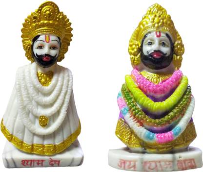 KLASSYWORLD ord Khatu Shyam Ji Idol Statue God Shyam Dev Spiritual Puja ...