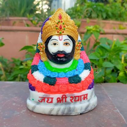 Ecommall Khatu Shyam Ji Idol Statue Shyam Dev Baba Murti for Spiritual ...