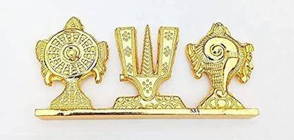 EliteTouch Brass Tirupati Balaji Shanku Chakra Namam Plate Symbol ...