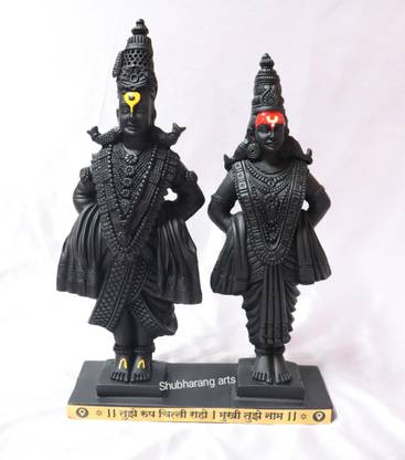 Shubhrangarts Vitthal Rukmini Idol Decorative Showpiece - 30 cm Price ...