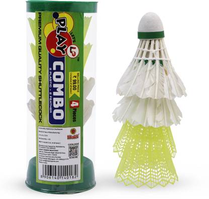 VOLT PRO Badminton Shuttlecocks plastic And Feather Badminton ...