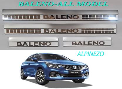 ALPINEZO STAINLESS STEEL DOOR SILL PLATE FOR MARUTI BALENO Door Sill ...