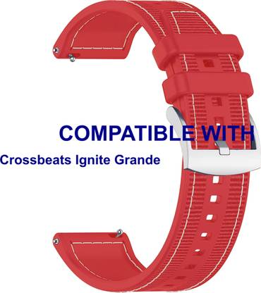 ACM WSM43E20RD2761 Watch Strap Soft Nylon Silicone Belt 20mm for ...