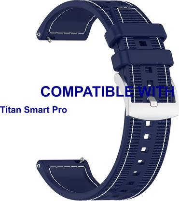 ACM WSM43E20BL2497 Watch Strap Soft Nylon Silicone Belt 20mm for Titan ...