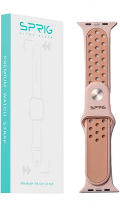 Sprig Silicone Dual Color Strap for iWatch Series 3 (Small 42MM) Smart ...