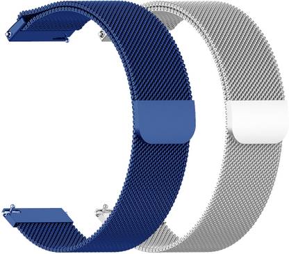 AOnes Pack of 2 Magnetic Loop Watch Strap for Noise Colorfit Pro 4 ...