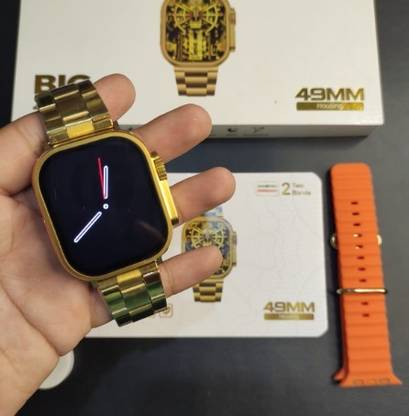 SSN Global S9 Ultra Gold Edition With Sports Mode Golden SmartWatch for ...